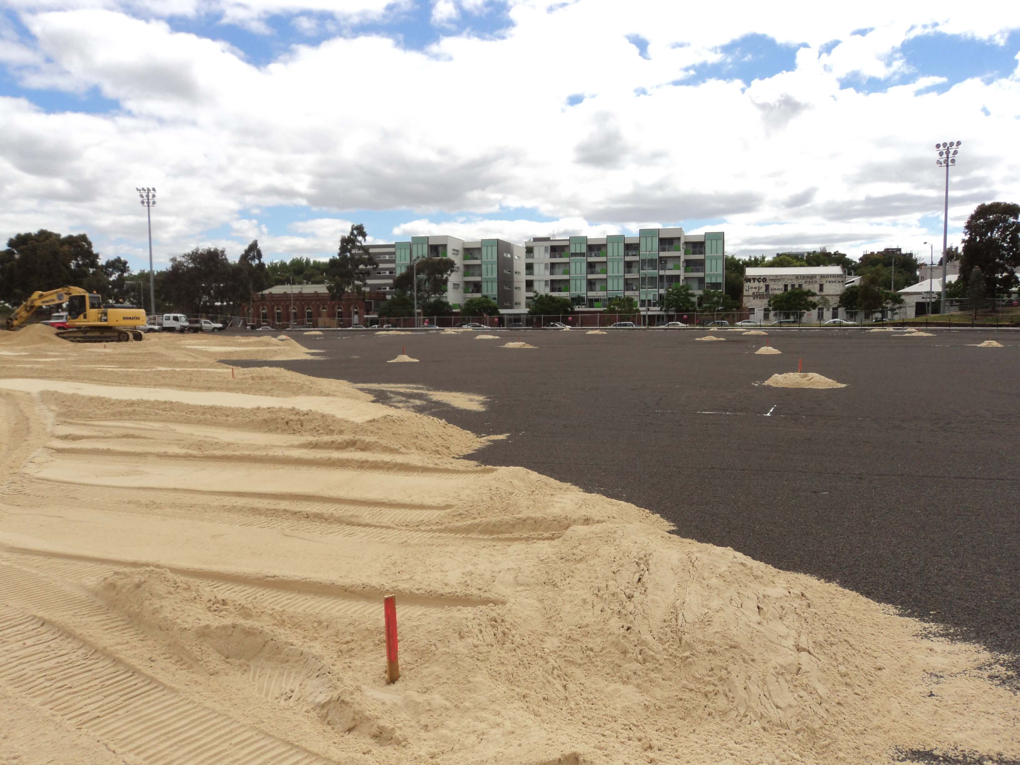 What is a perched water table for a natural turf Field of Play?