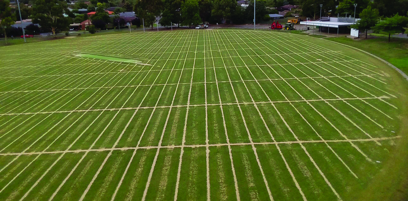 What is a sand slit drainage system?